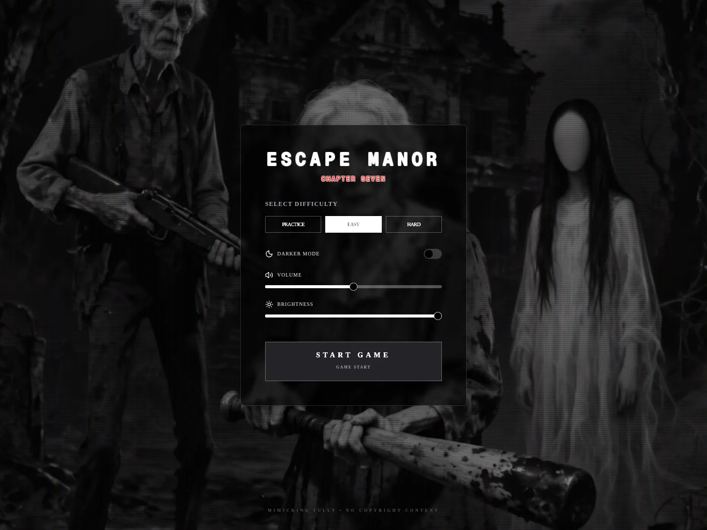 Escape Manor Horror Game
