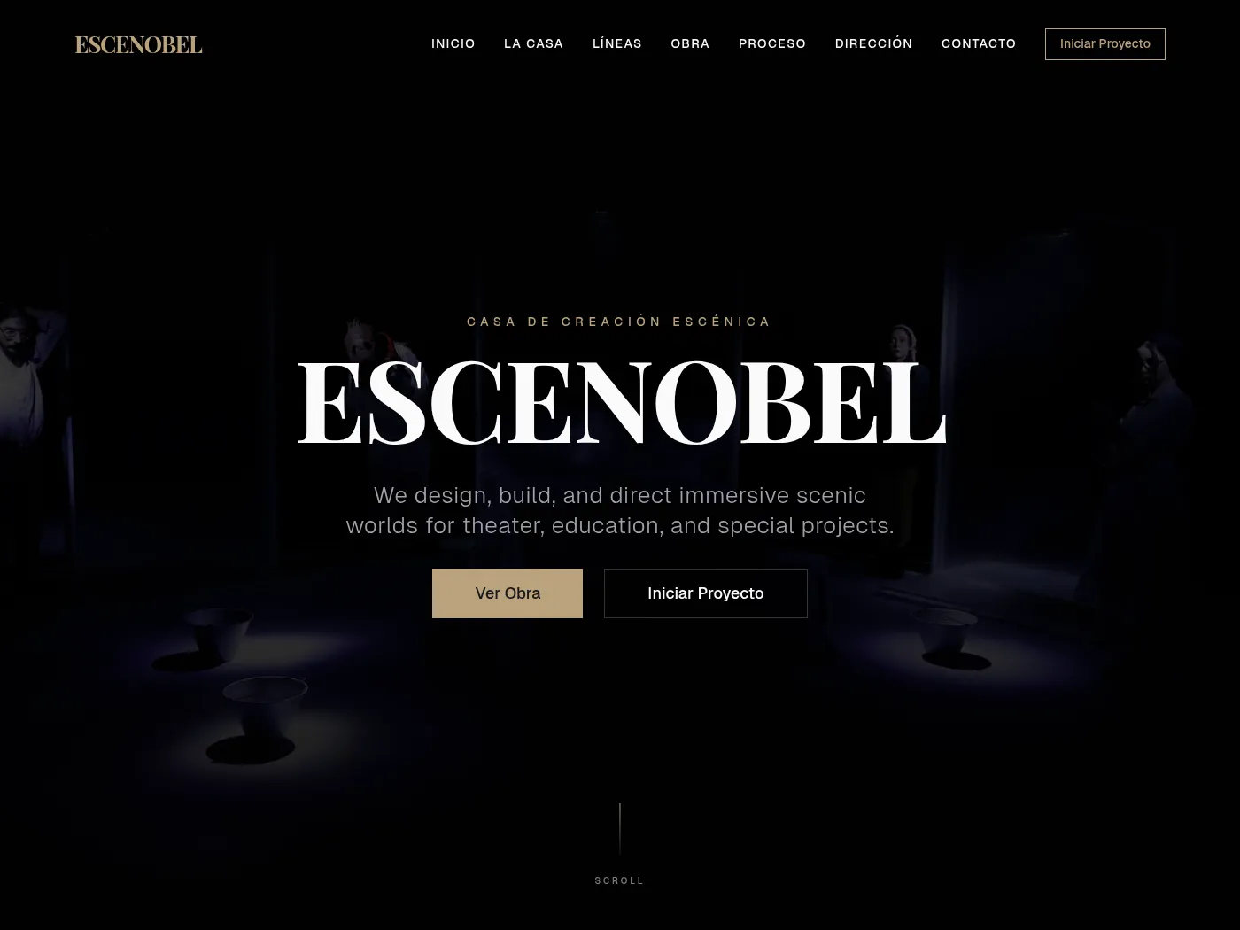 ESCENOBEL Cinematic Website