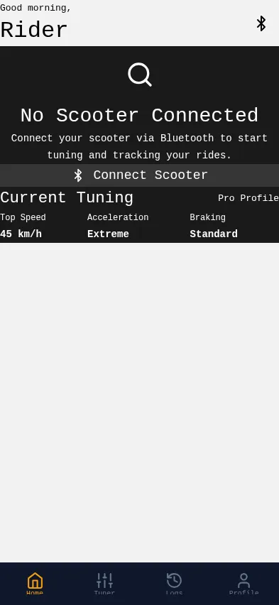 E-Scooter Tuning App