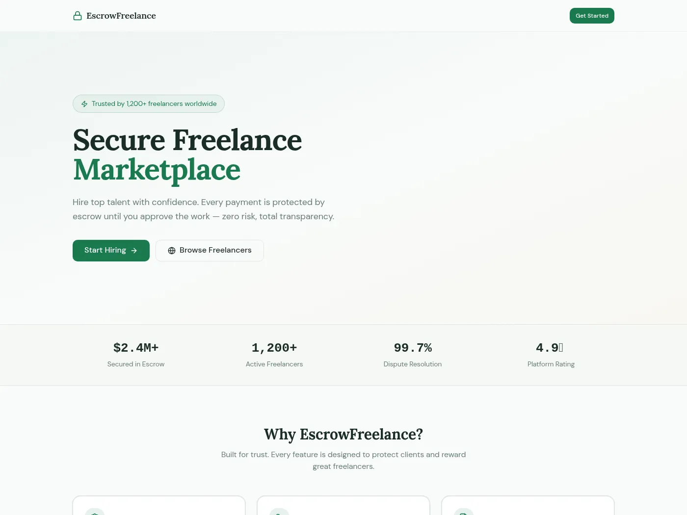 EscrowFreelance Hub