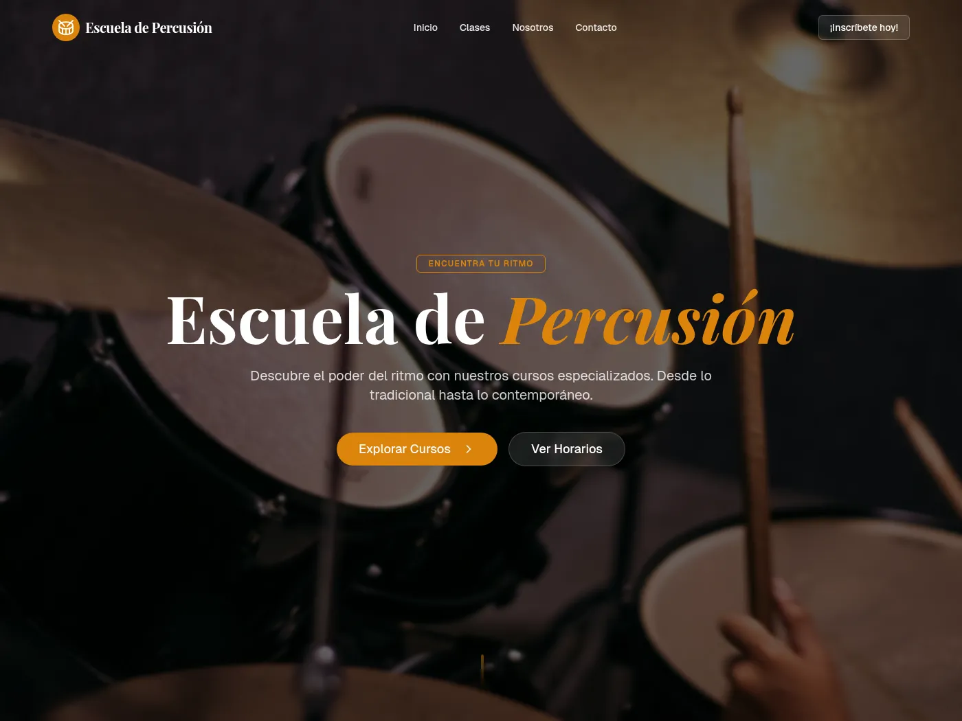 Escuela Percusión Web