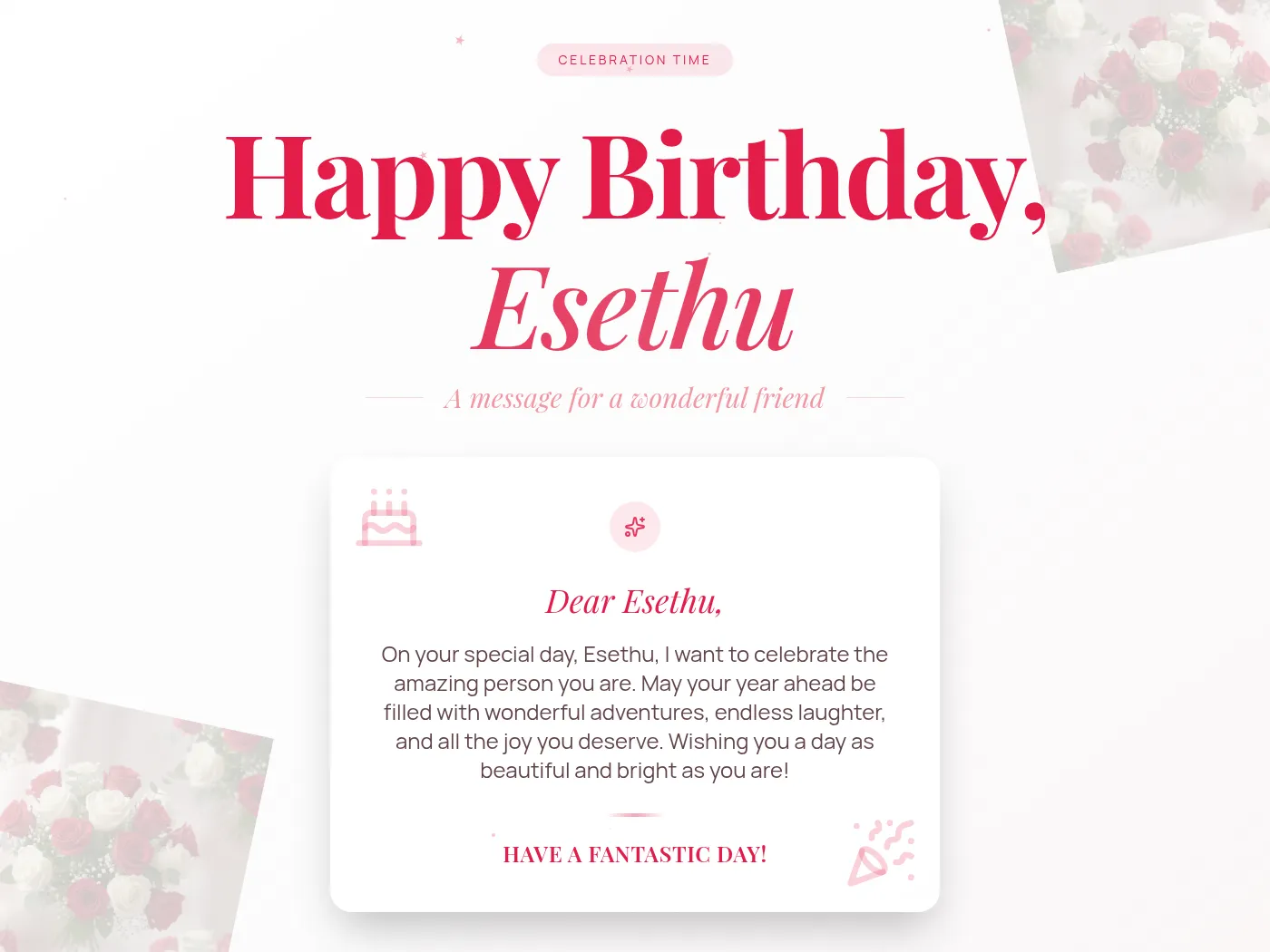 Esethu Birthday Wishes