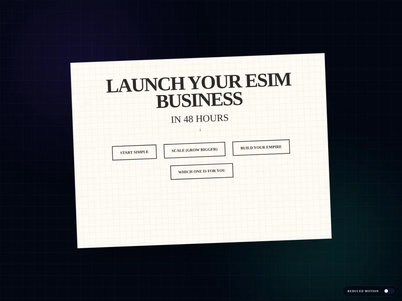 eSIM Journey Experience