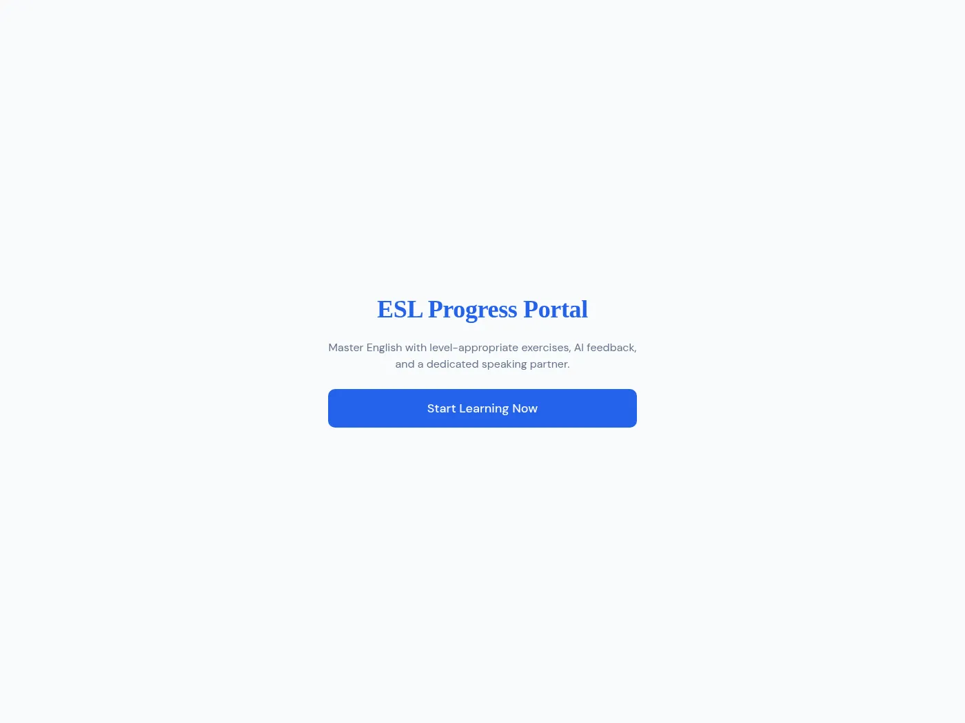ESL Progress Portal