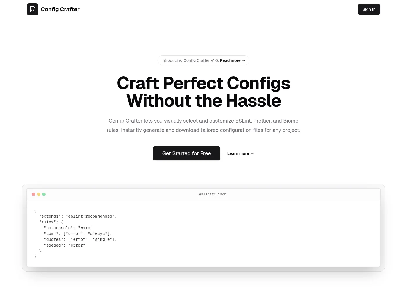 Config Crafter
