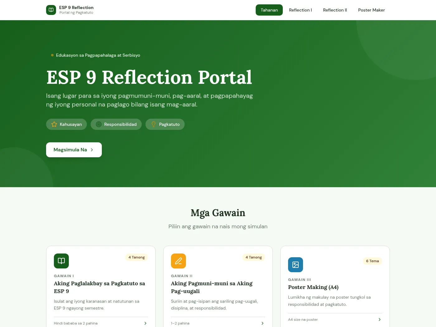 ESP 9 Reflection Portal