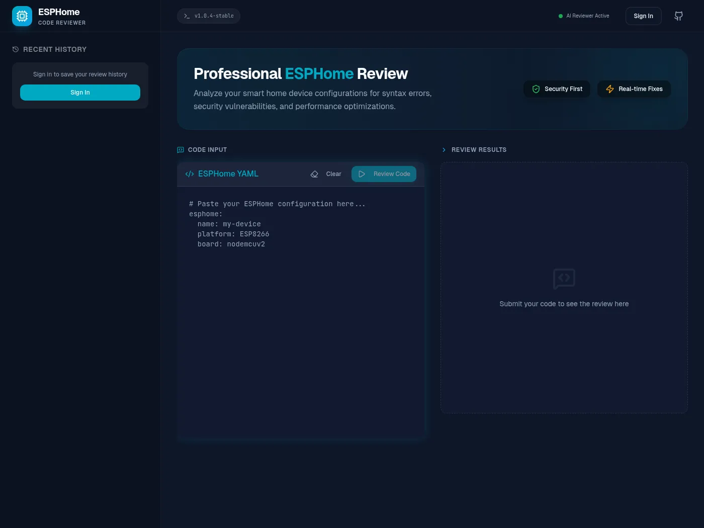 ESPHOME Code Review