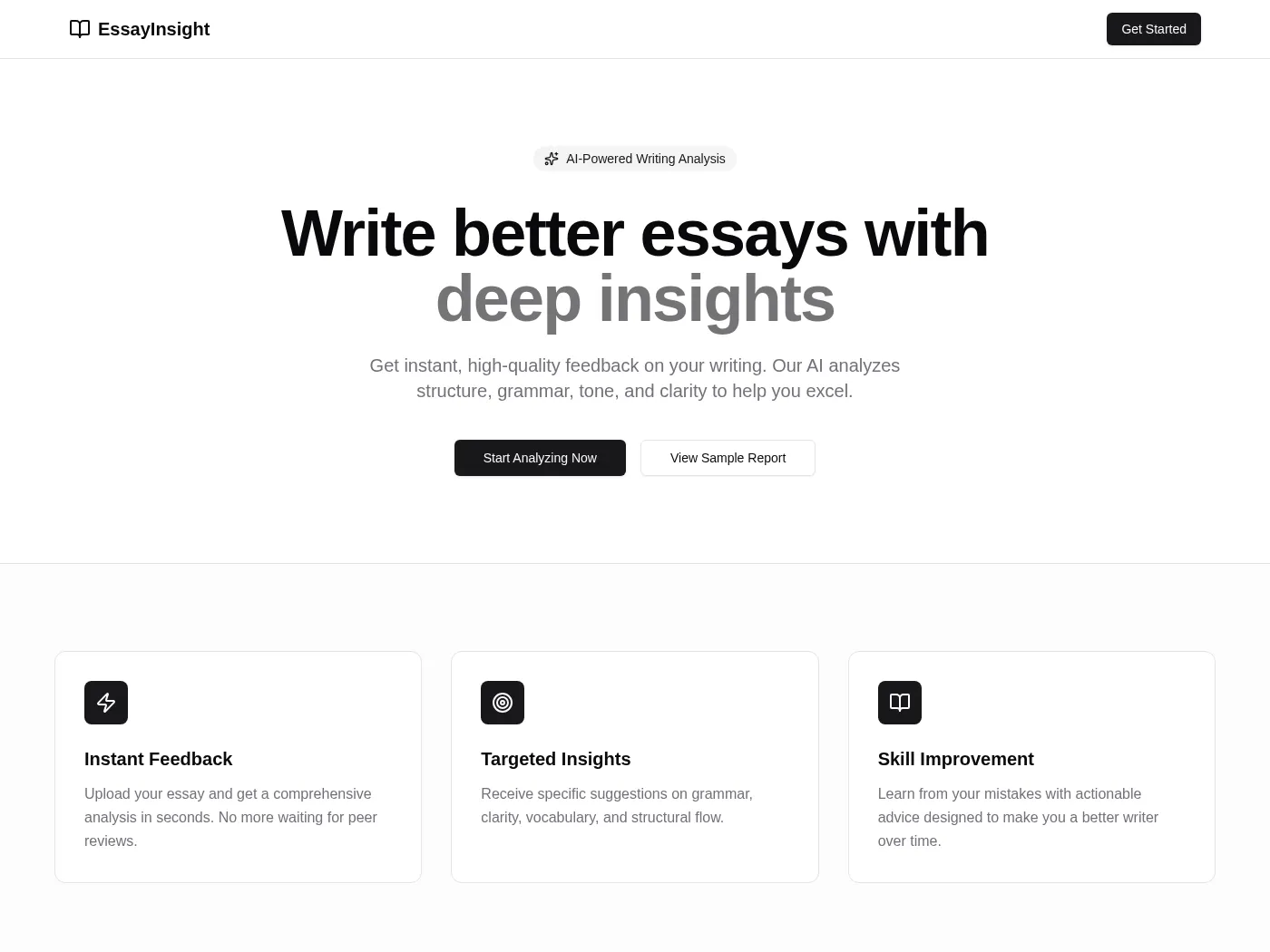 Essay Insight Analyzer