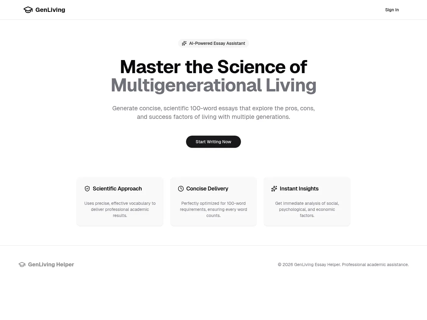 GenLiving Essay Helper