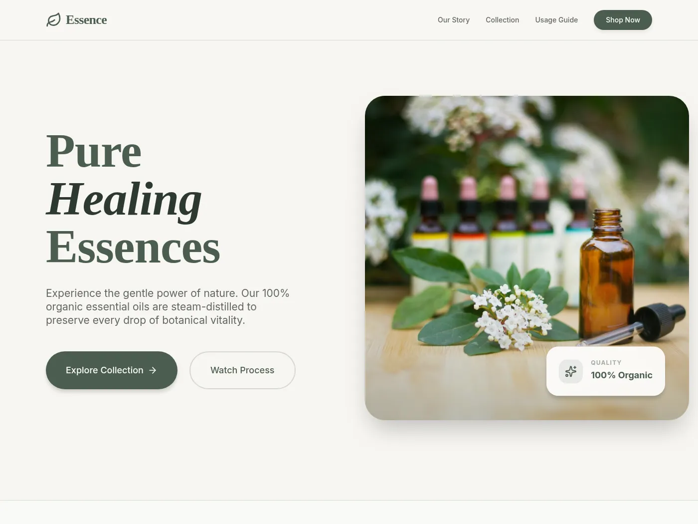 Essential Oils Showcase