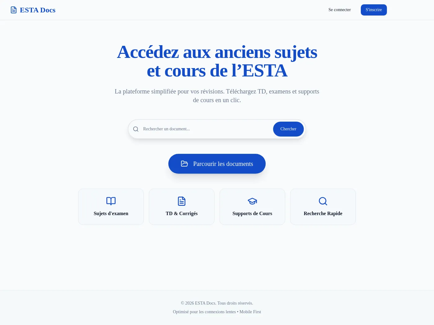 ESTA Docs Portal