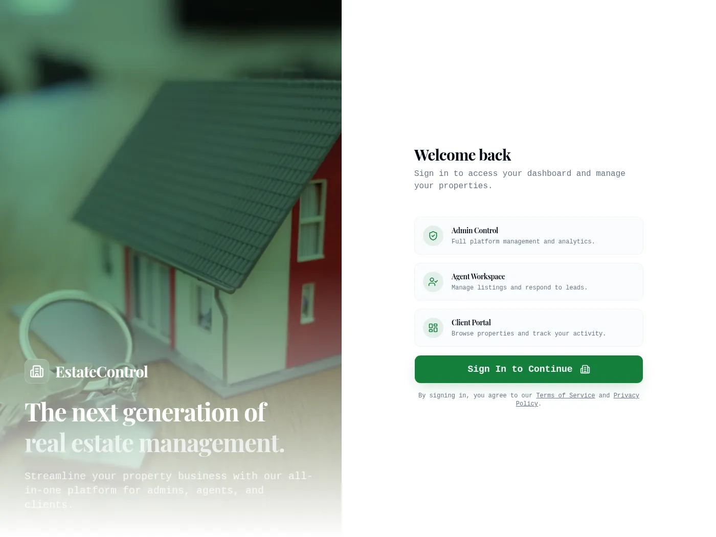 EstateControl Admin Suite