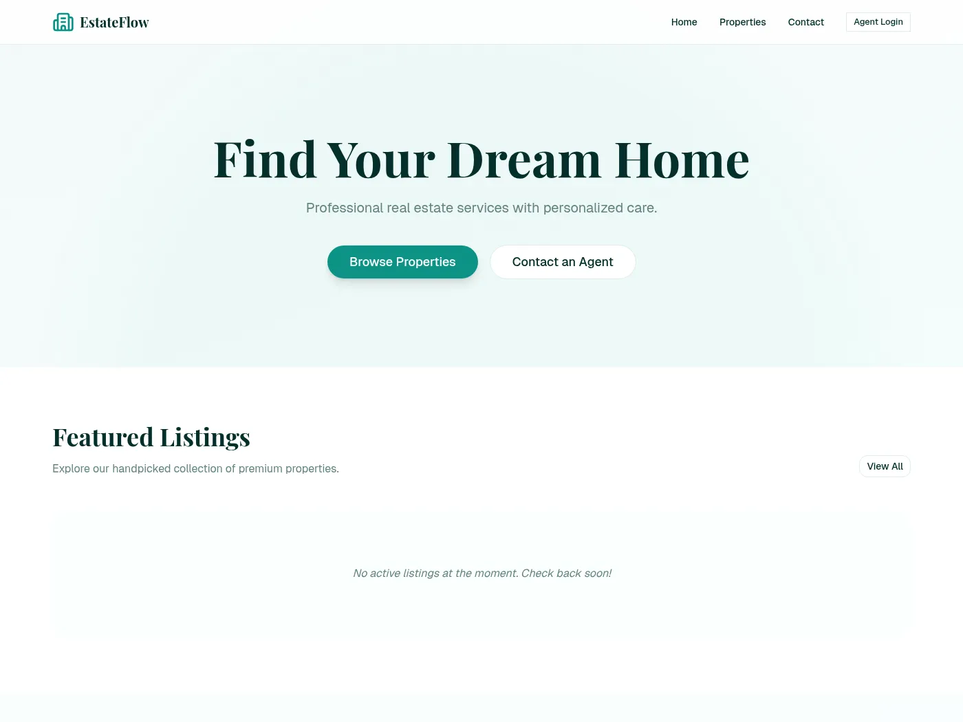 EstateFlow CRM Site