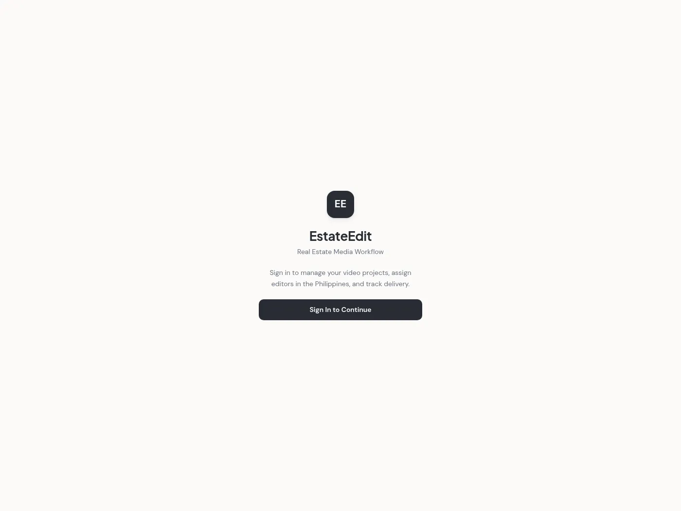 EstateEdit Workflow App