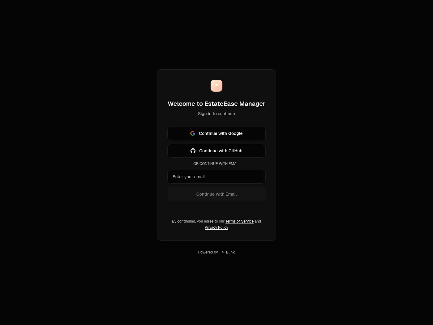 EstateEase Manager
