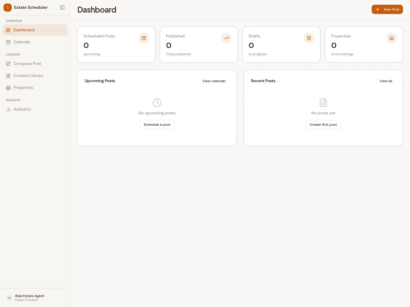 Estate Scheduler