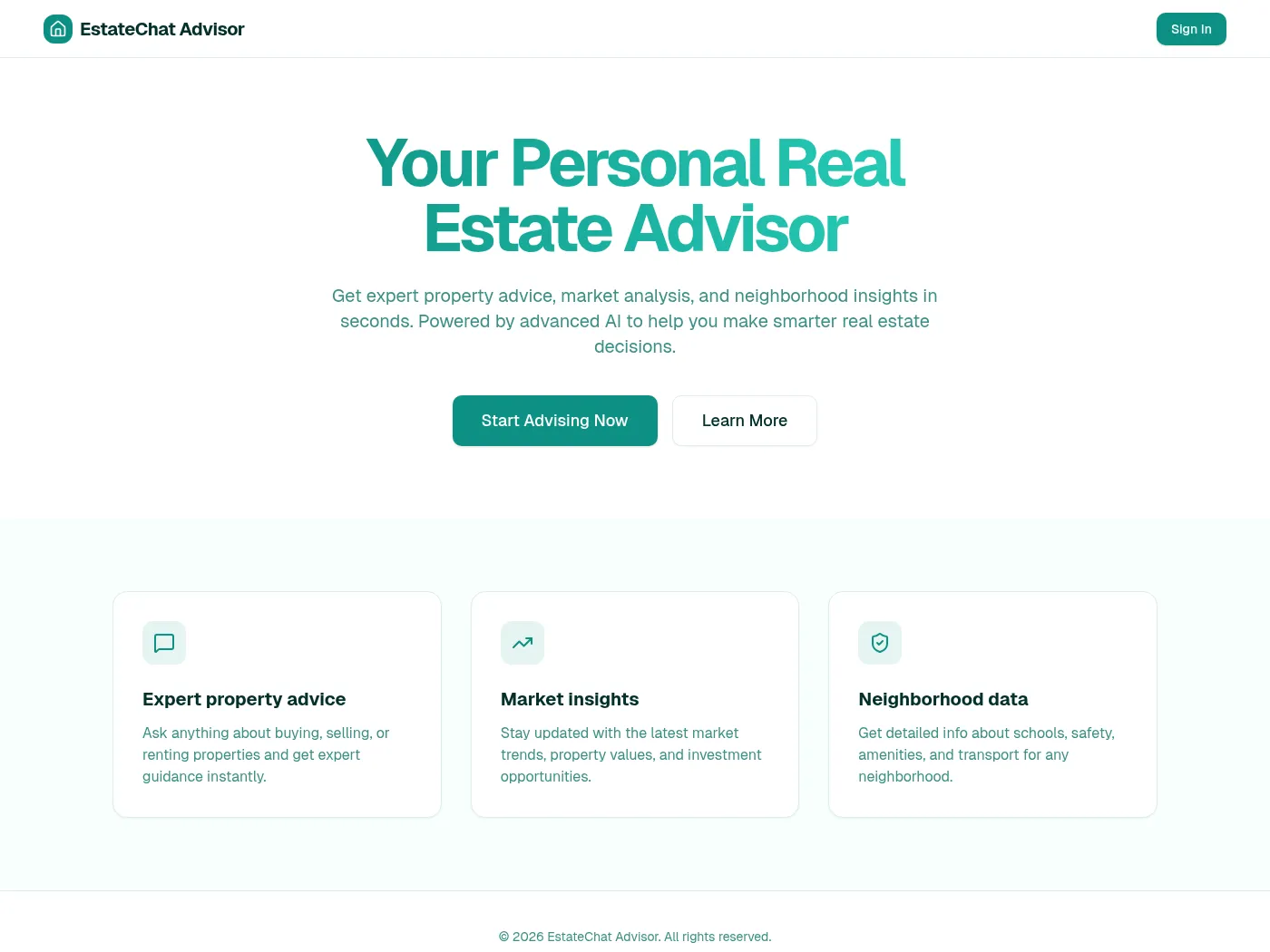 EstateChat Advisor