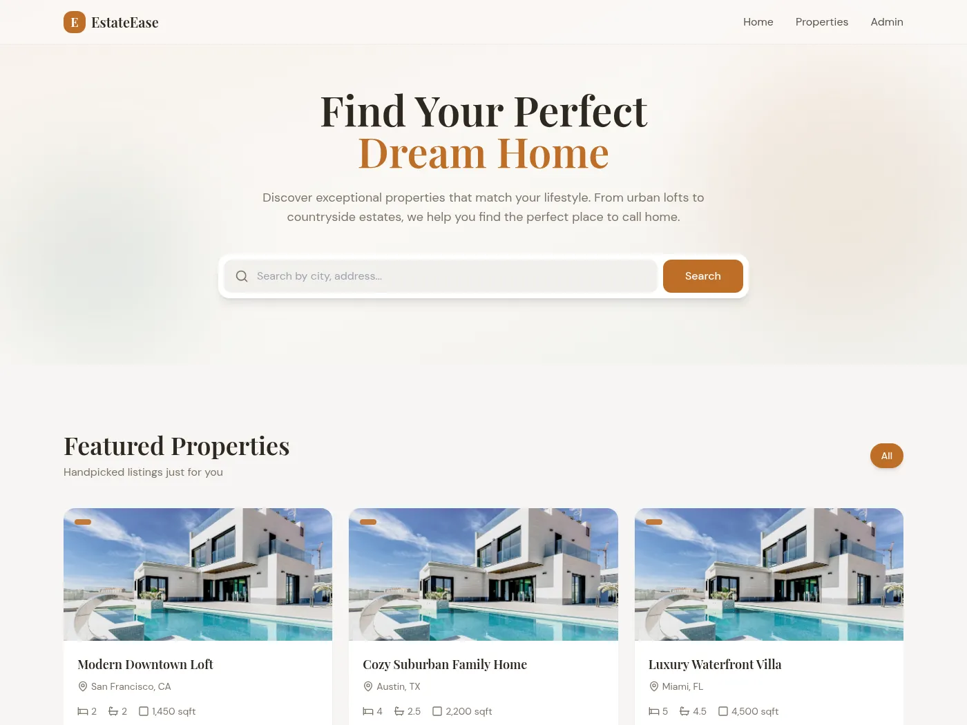 EstateEase Website