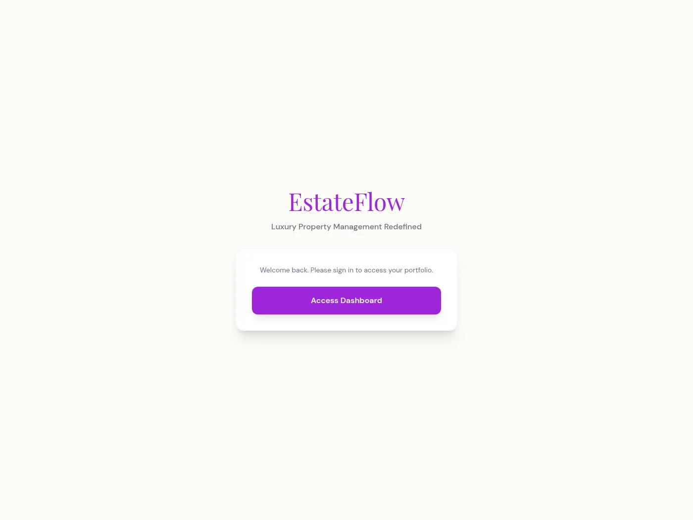 EstateFlow Manager