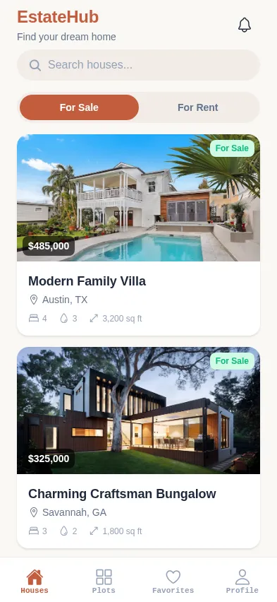 EstateHub Mobile App