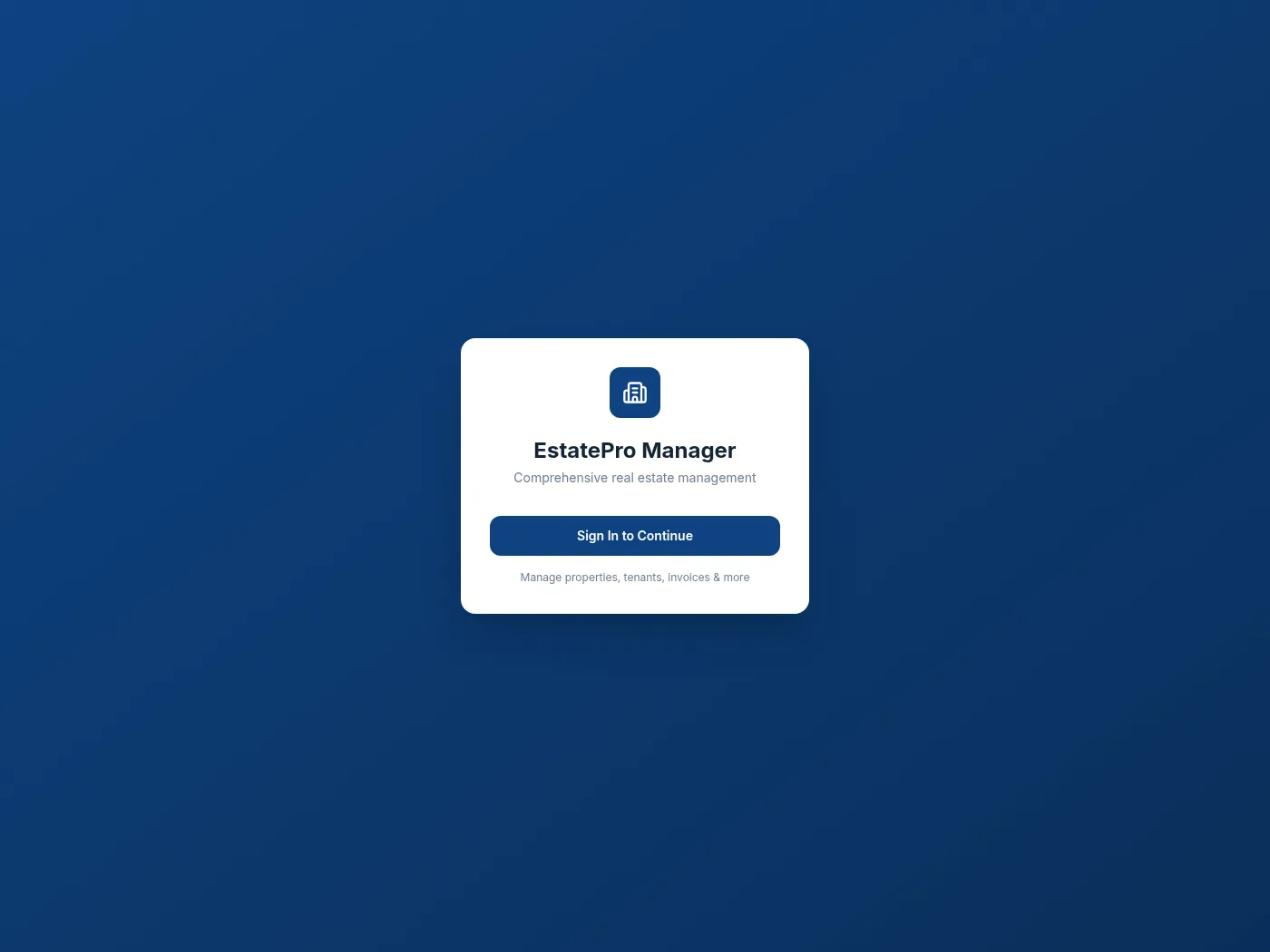EstatePro Manager