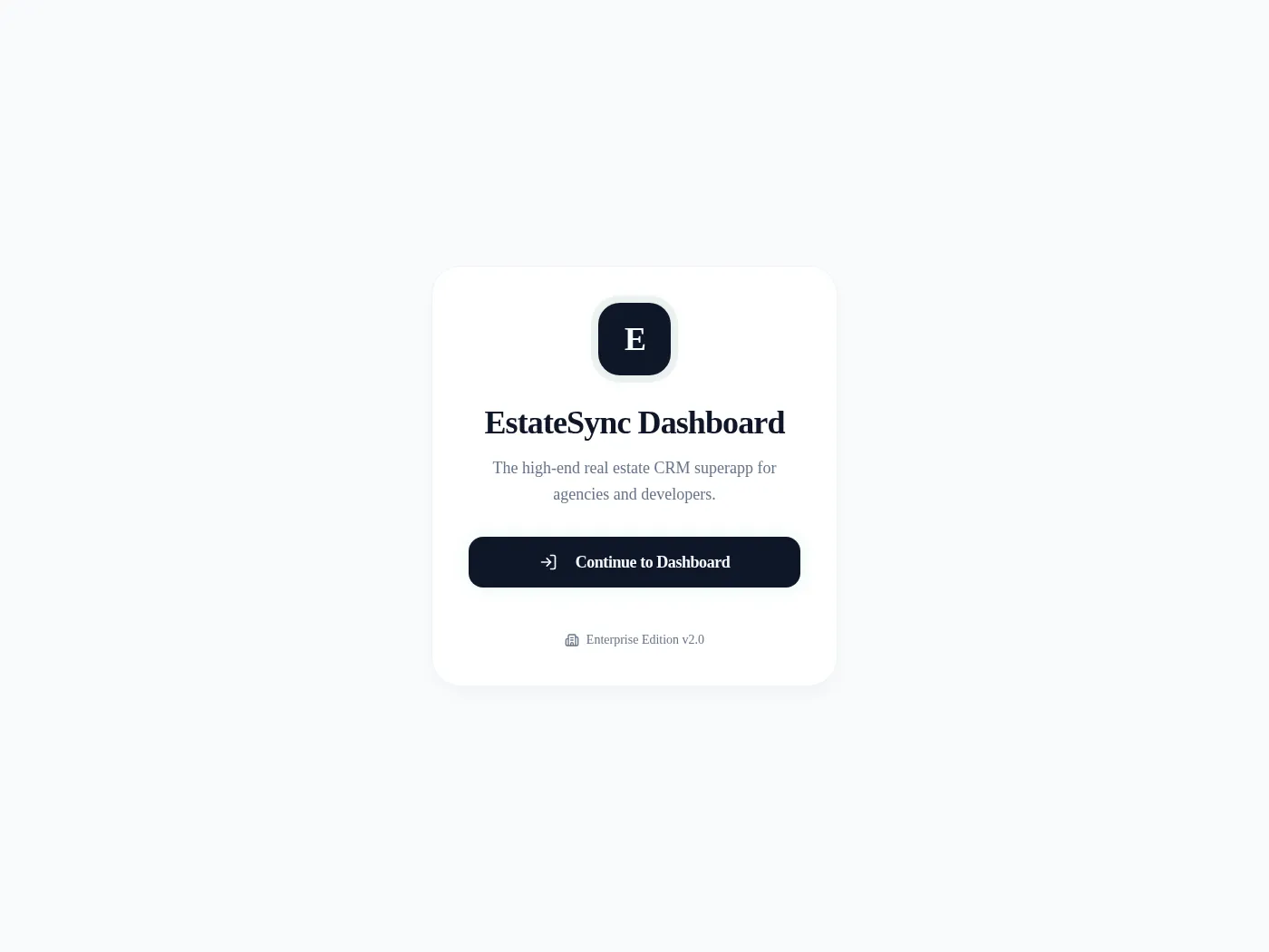 EstateSync Dashboard