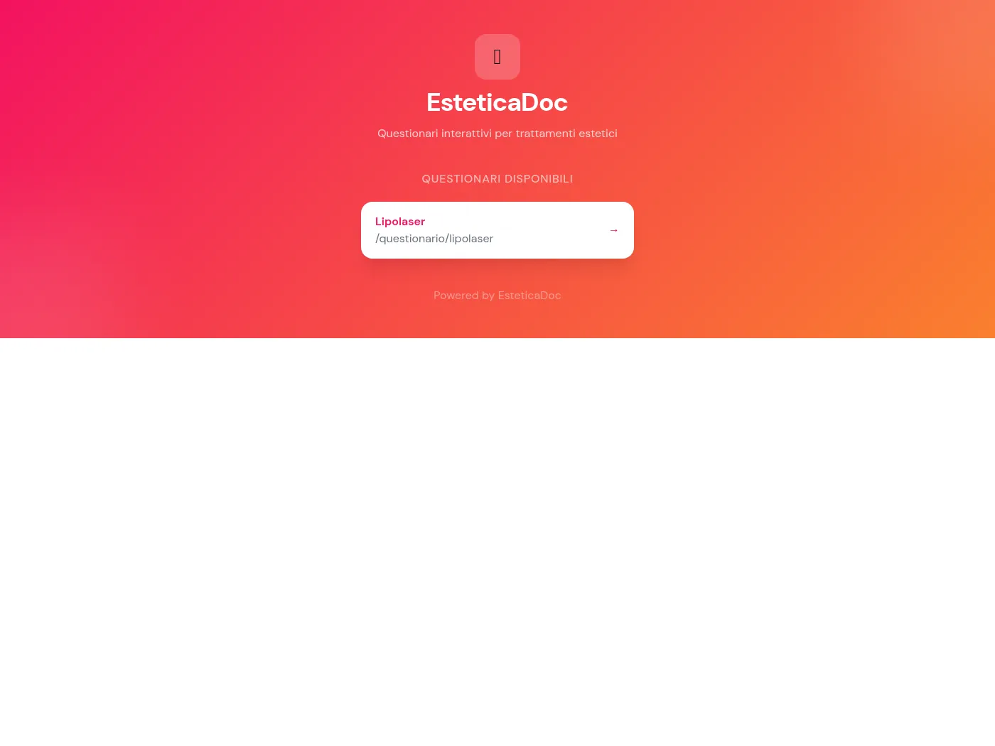EsteticaDoc Interactive Form