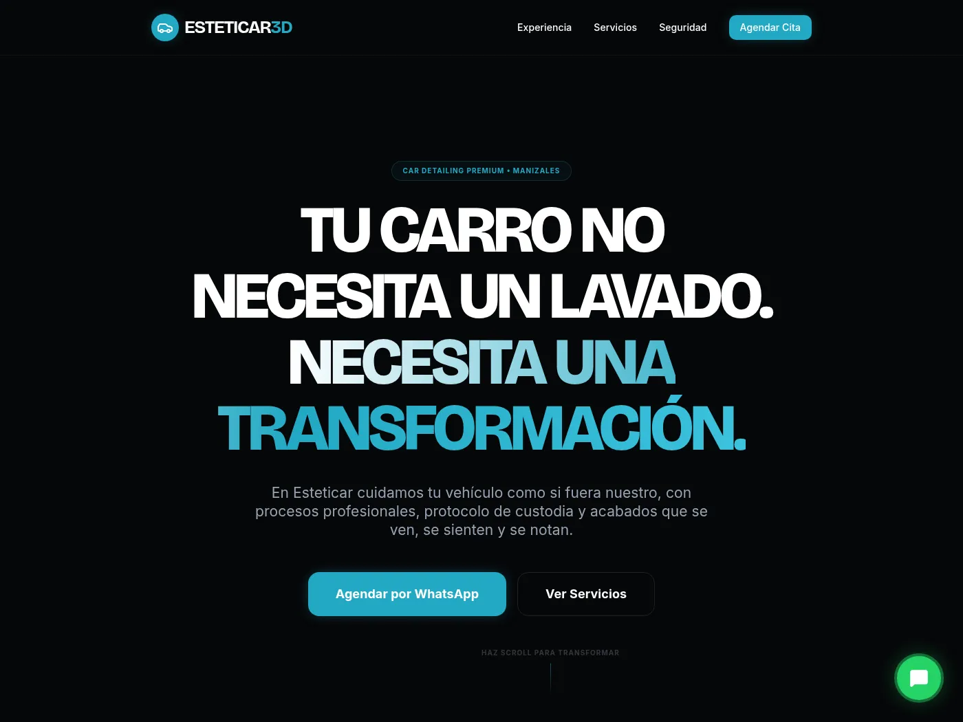 Esteticar 3D Premium Landing