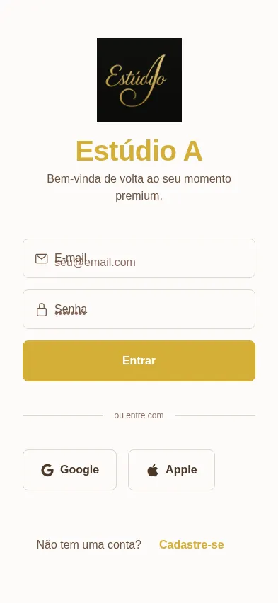 Estúdio A Booking App