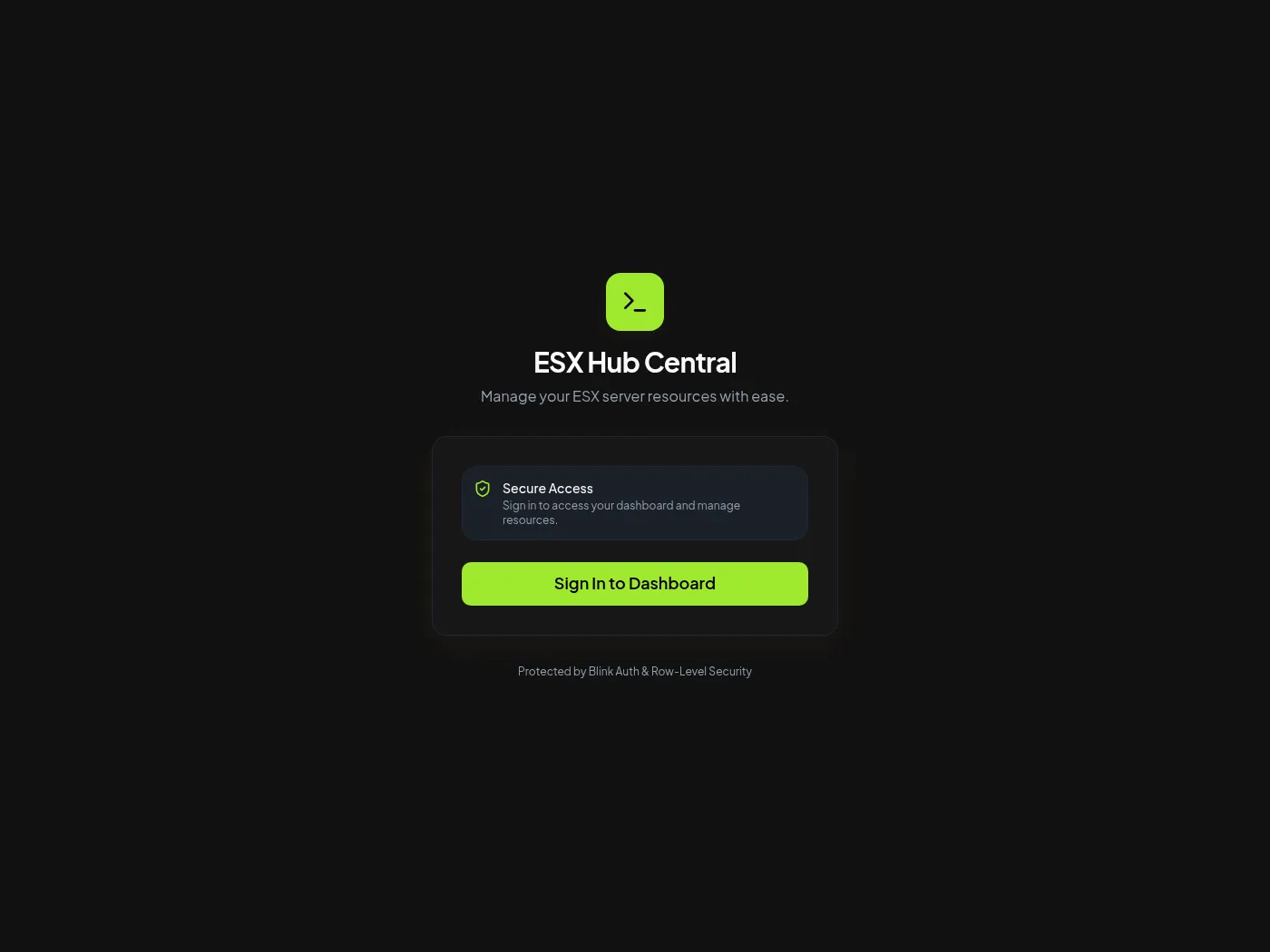 ESX Hub Central