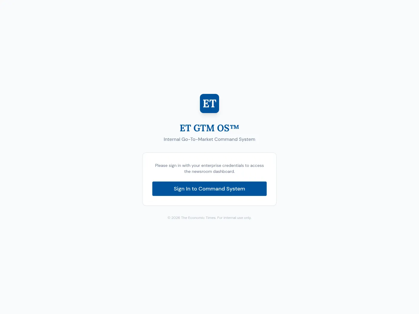 ET GTM OS Dashboard