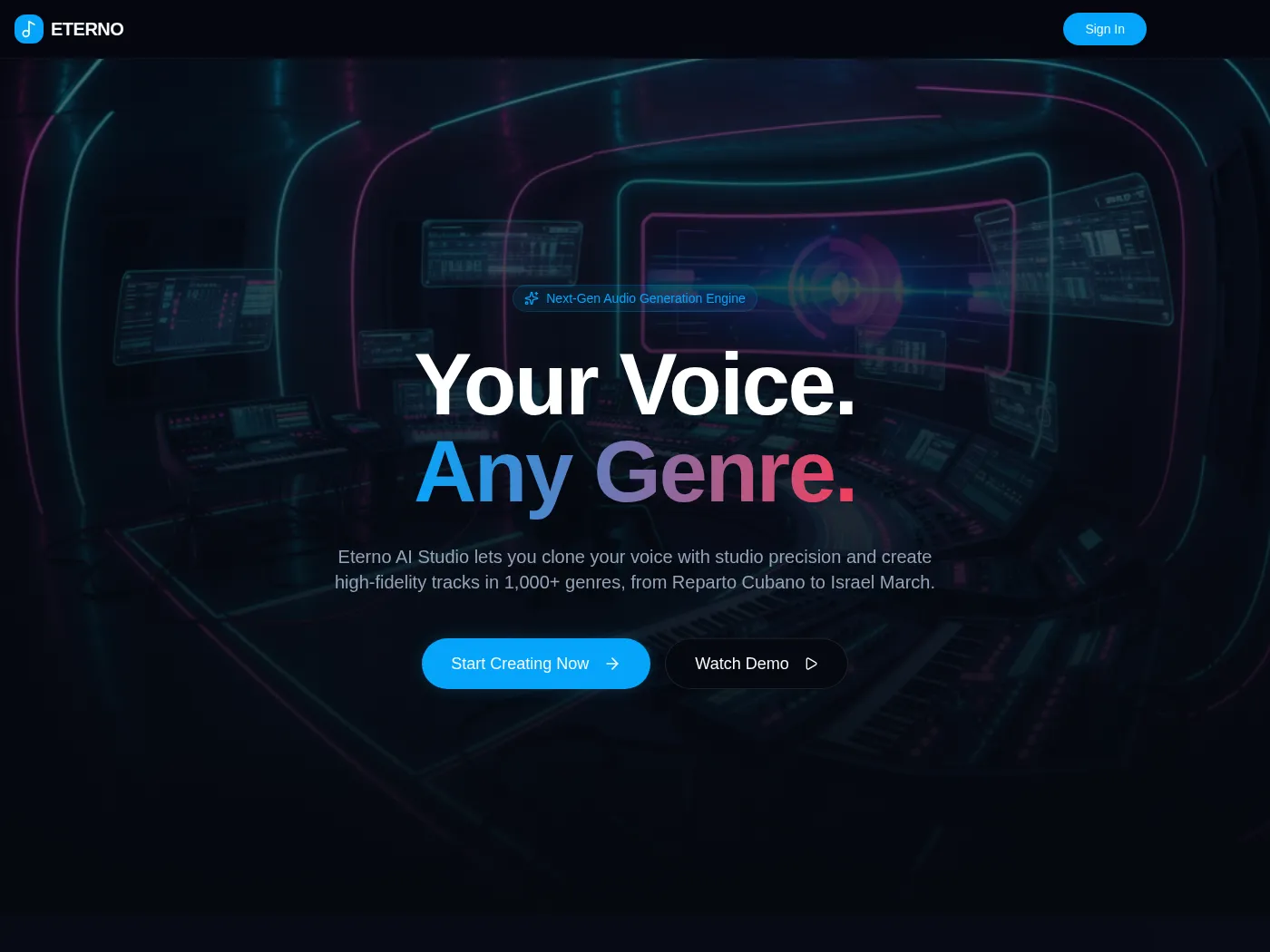 Eterno AI Studio