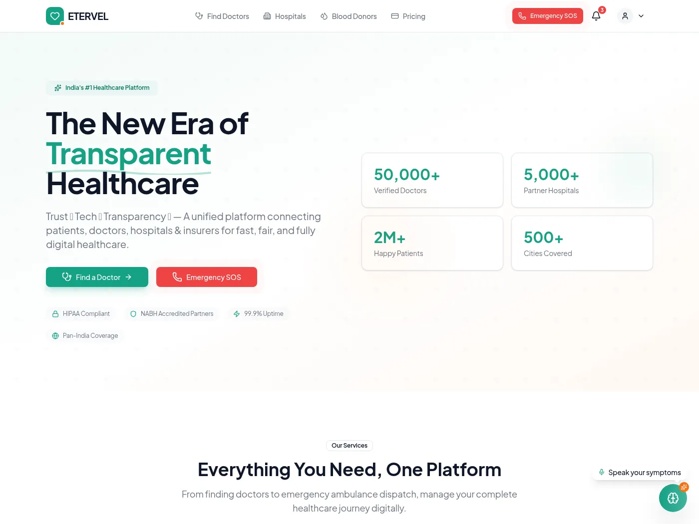 ETERVEL Unified Healthcare Platform
