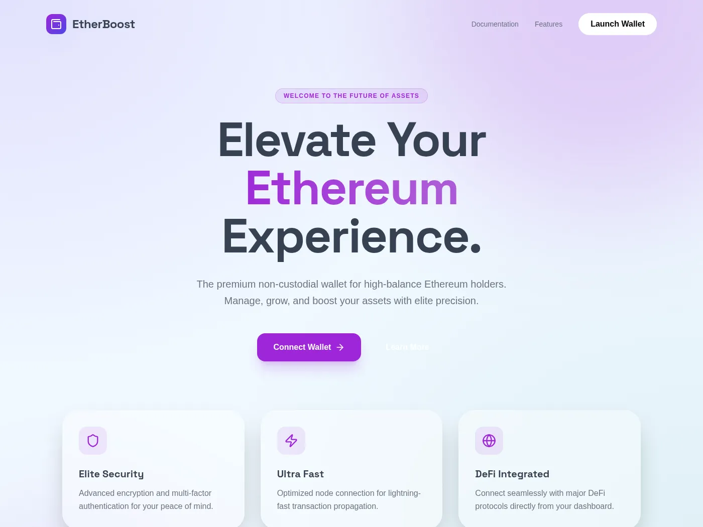EtherBoost Wallet