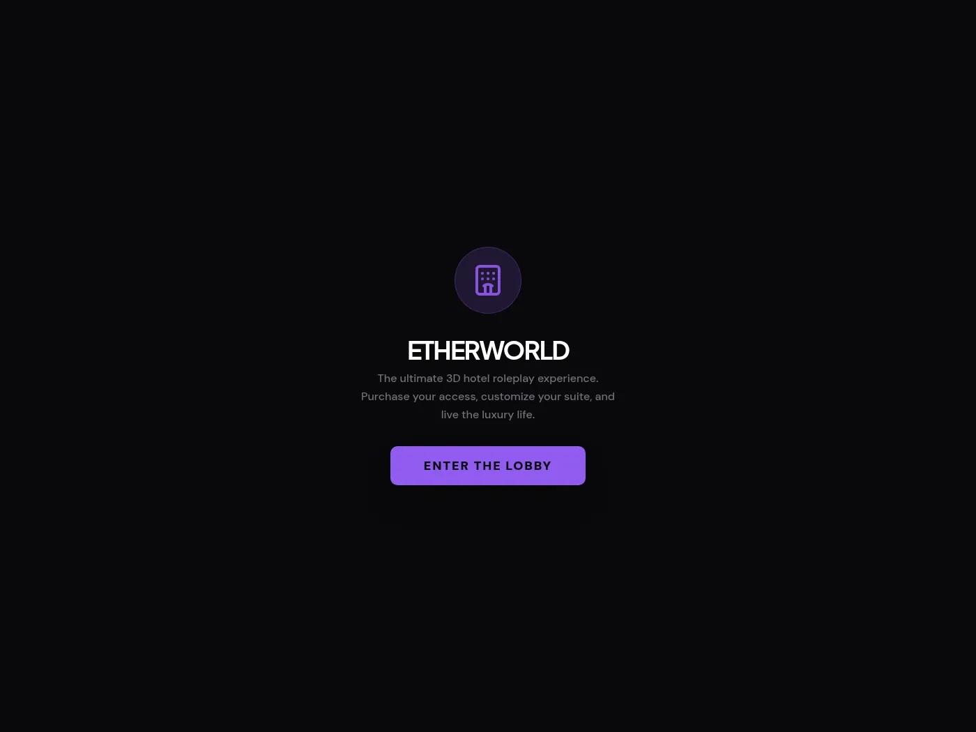 EtherWorld Hotel Suite