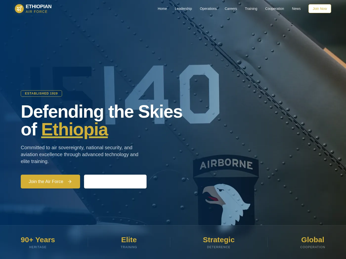 Ethiopian Air Force Portal