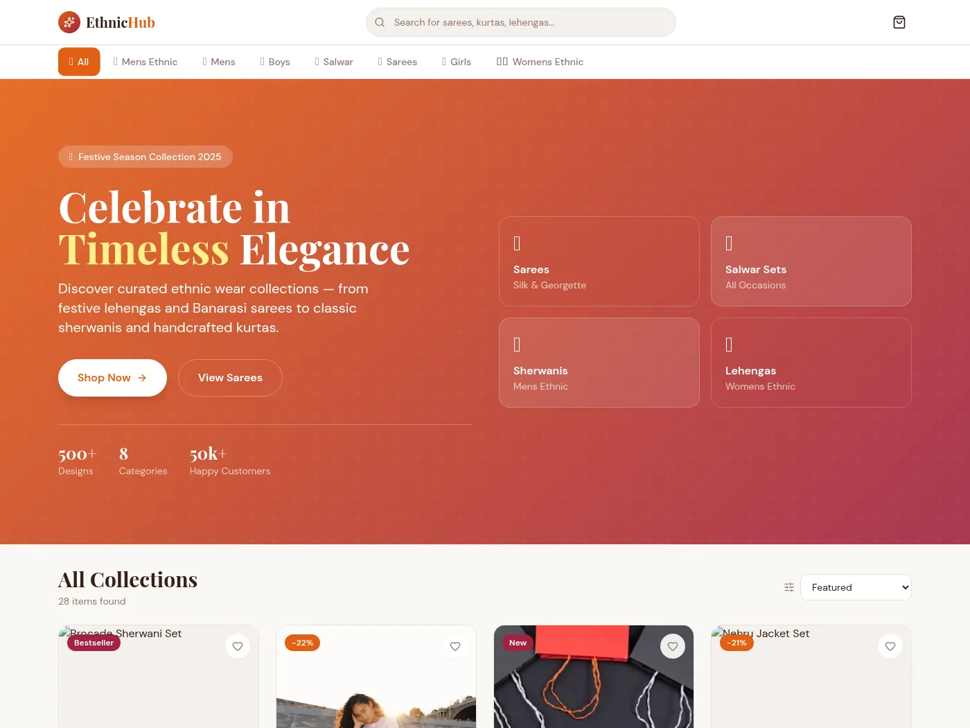 EthnicWear Catalog Hub