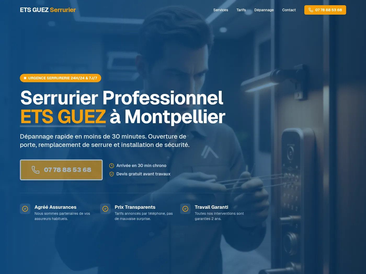 ETS GUEZ Serrurier Site