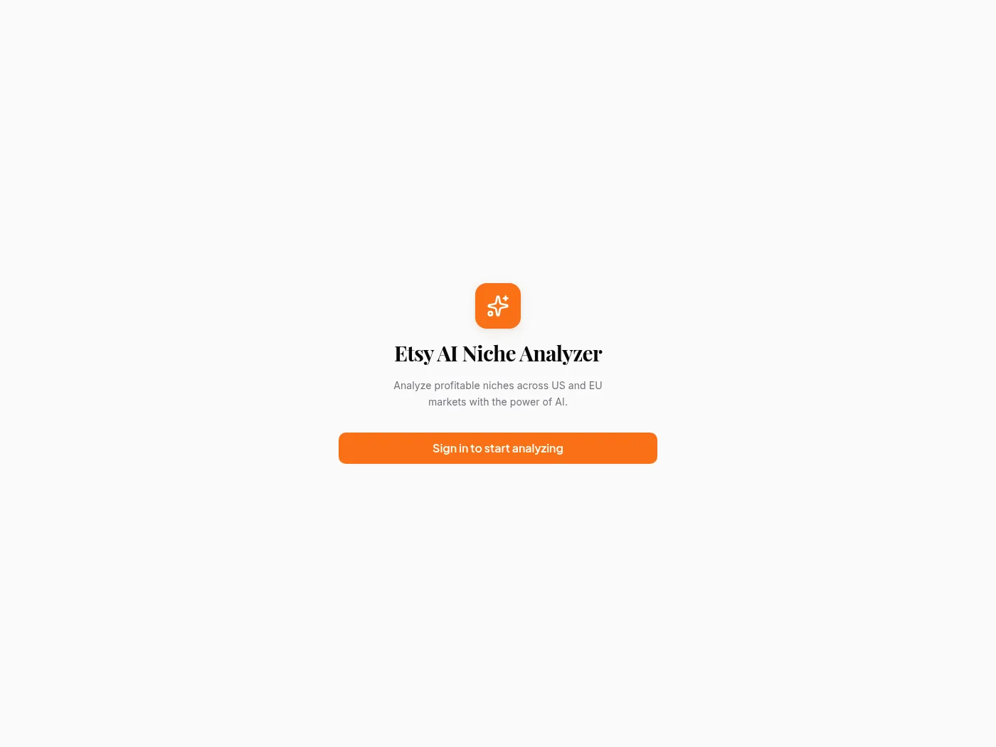 Etsy AI Niche Analyzer