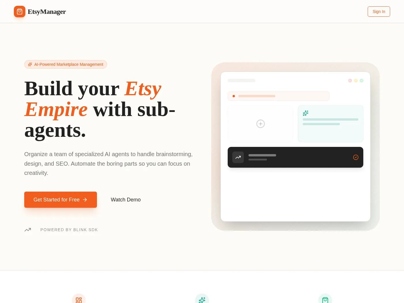 Etsy Team Manager