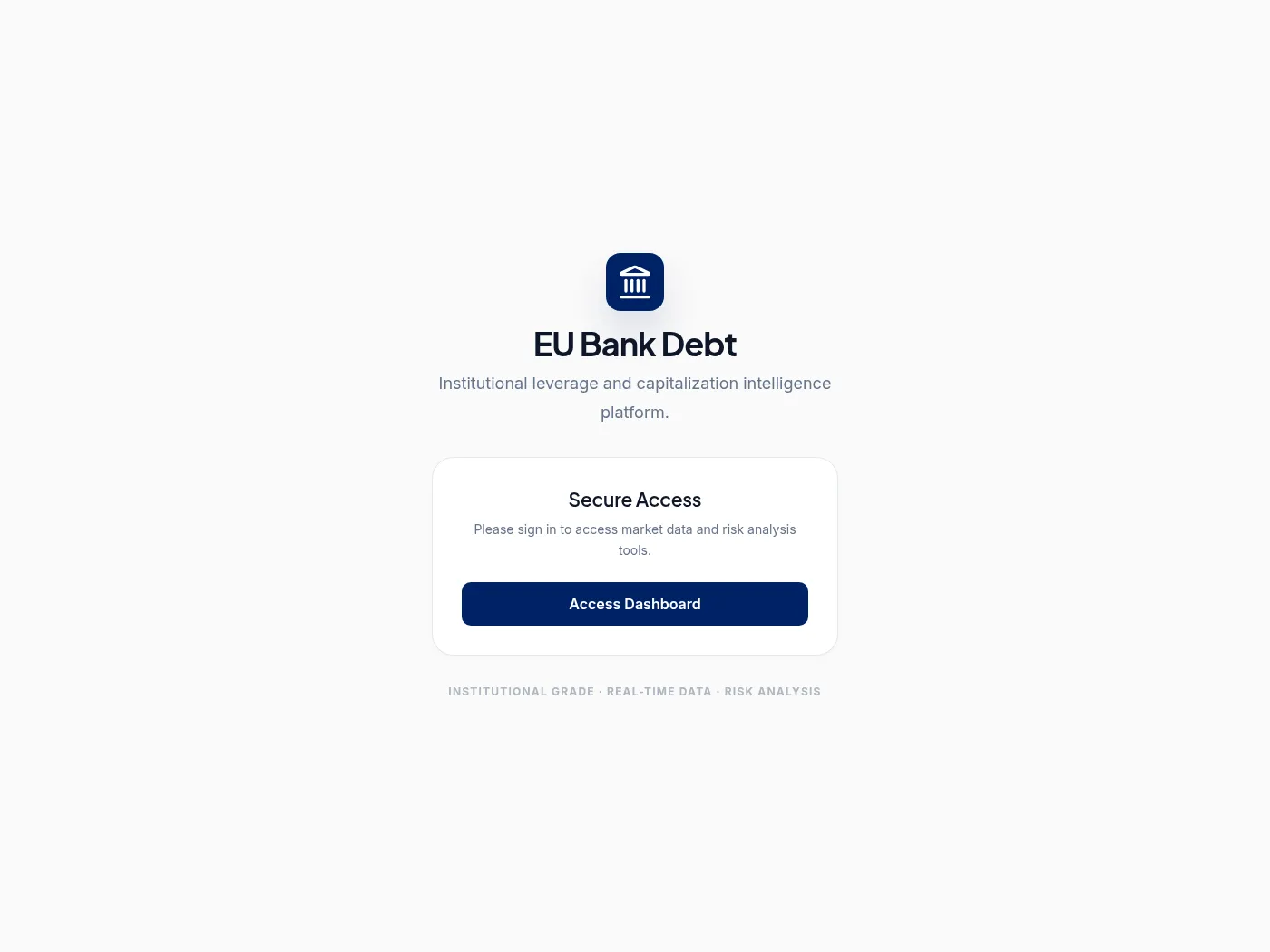EU Bank Debt Chart