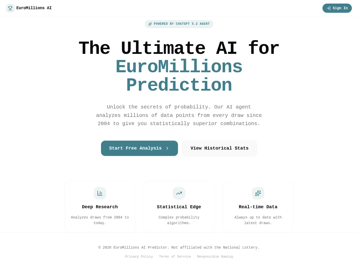 EuroMillions AI Predictor