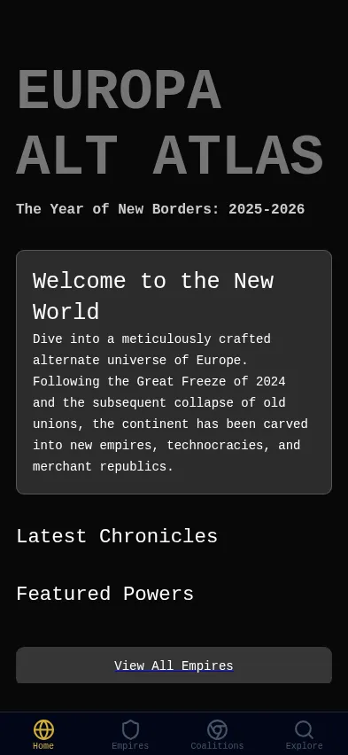 Europa Alternate Atlas