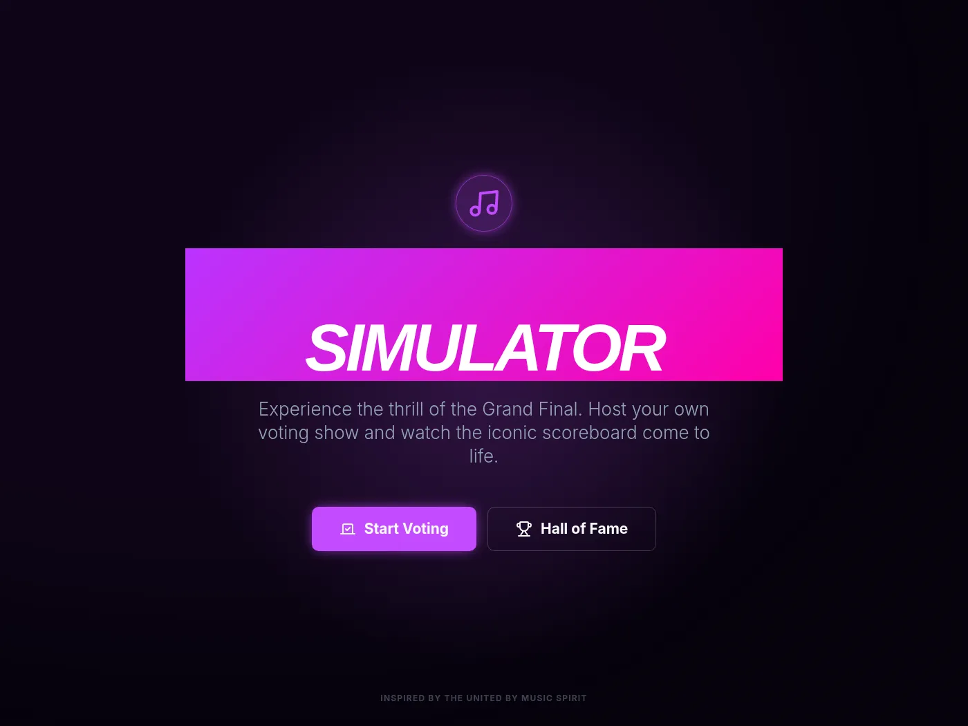 Eurovision Vote Simulator