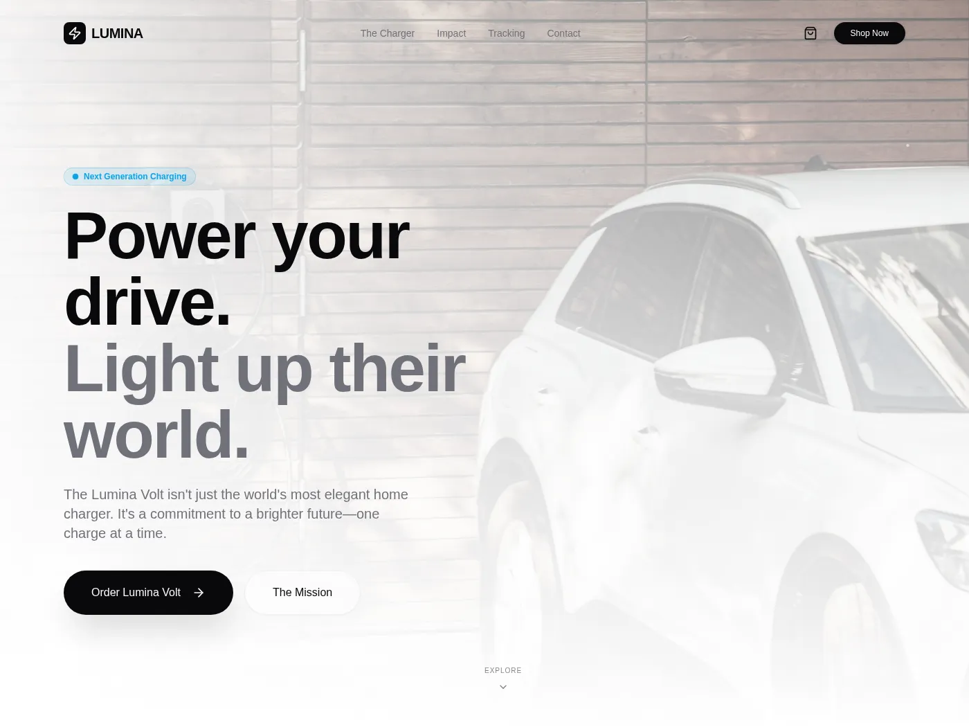 EV Emotion Landing Page