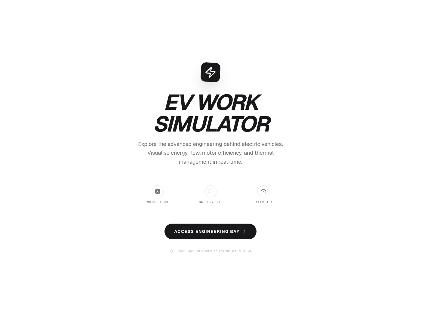 EV Work Simulator