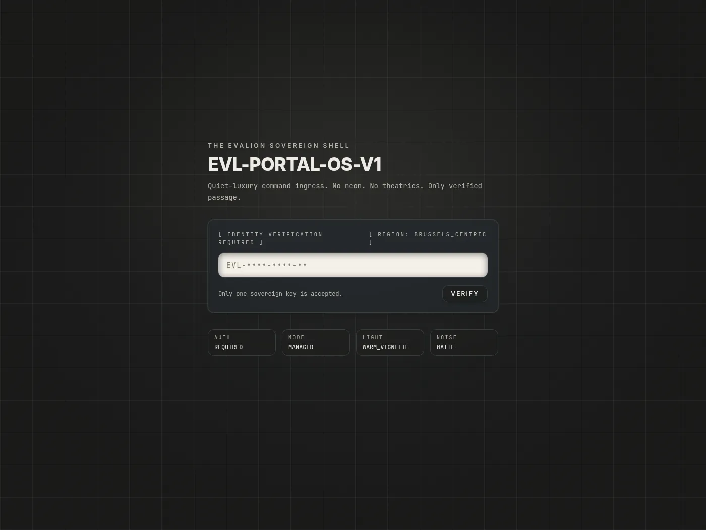 Evalion Command Portal
