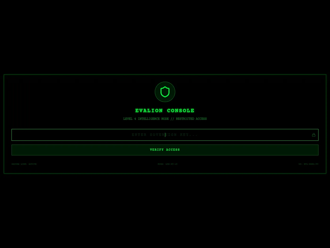 Evalion Intelligence Console