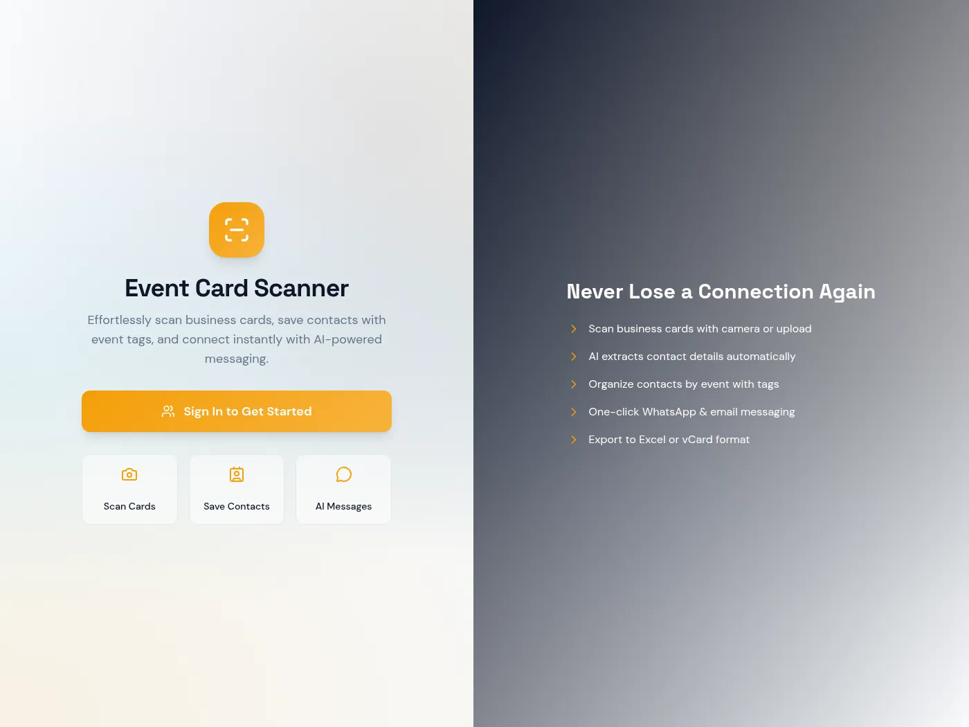 Event Card Scanner Pro