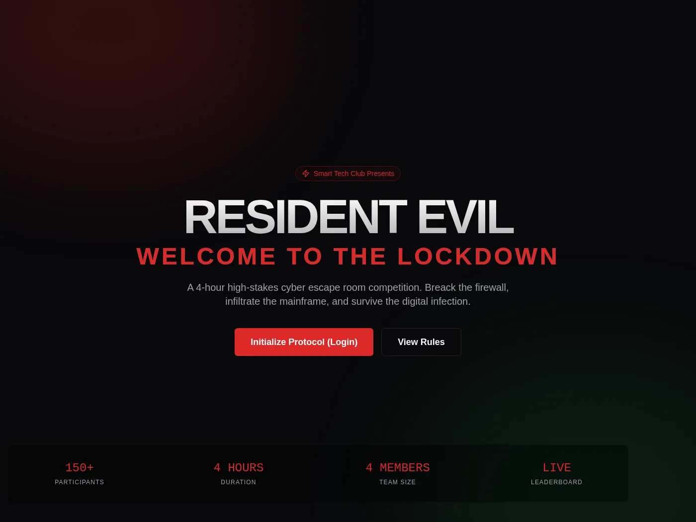 RE Lockdown Event Portal